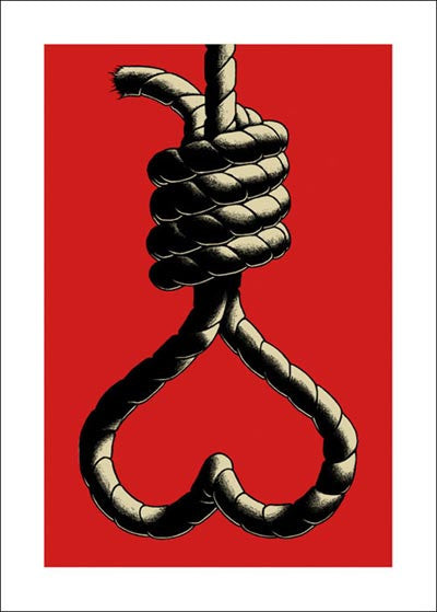 'Heart Noose' print – SHOK-1